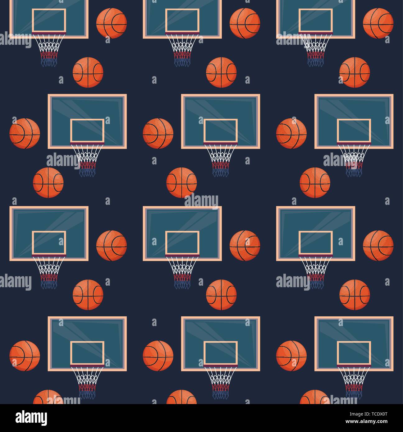 Basketball basket and ball background Stock Vector Image & Art - Alamy