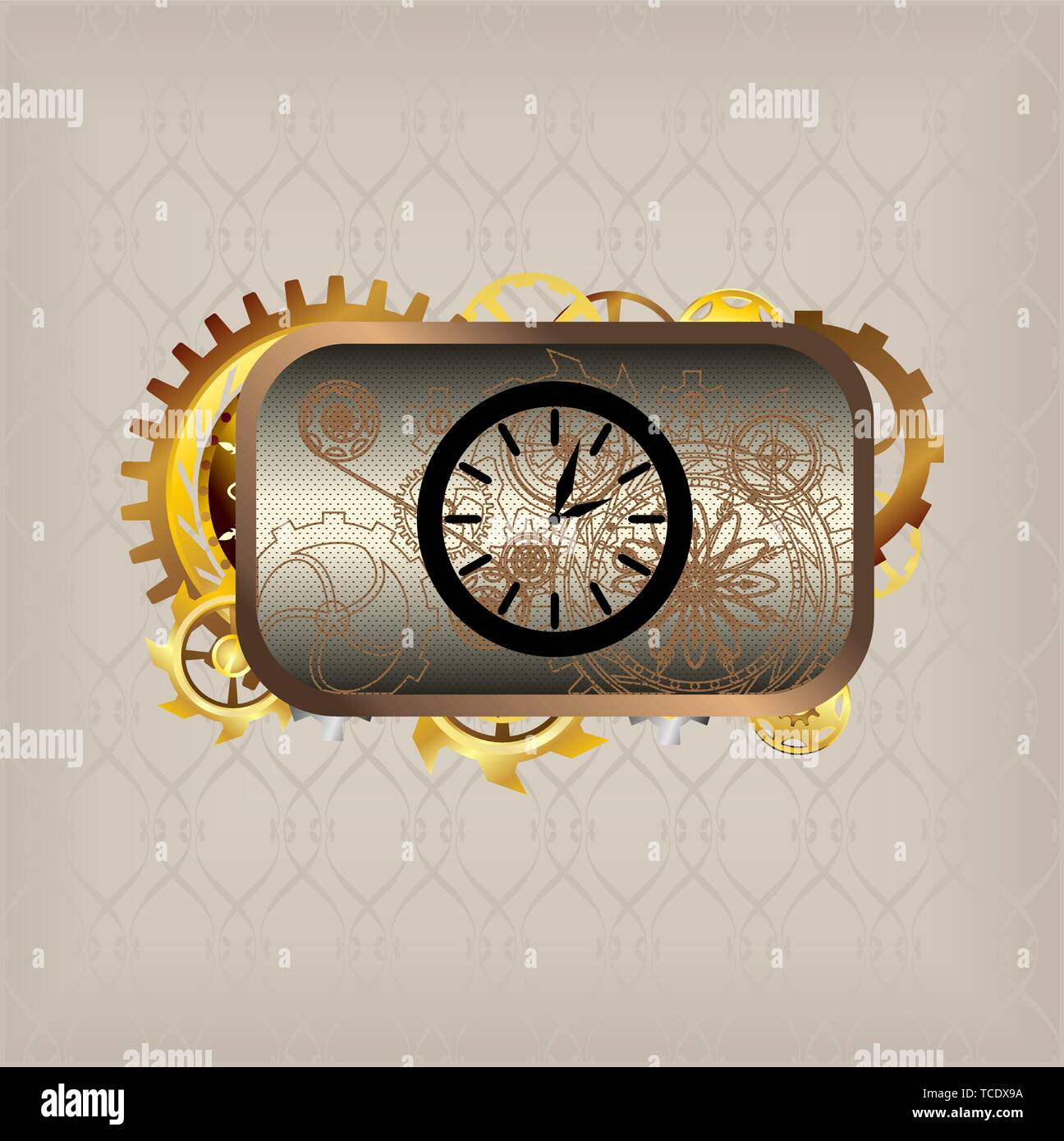 Steampunk logo hi-res stock photography and images - Alamy