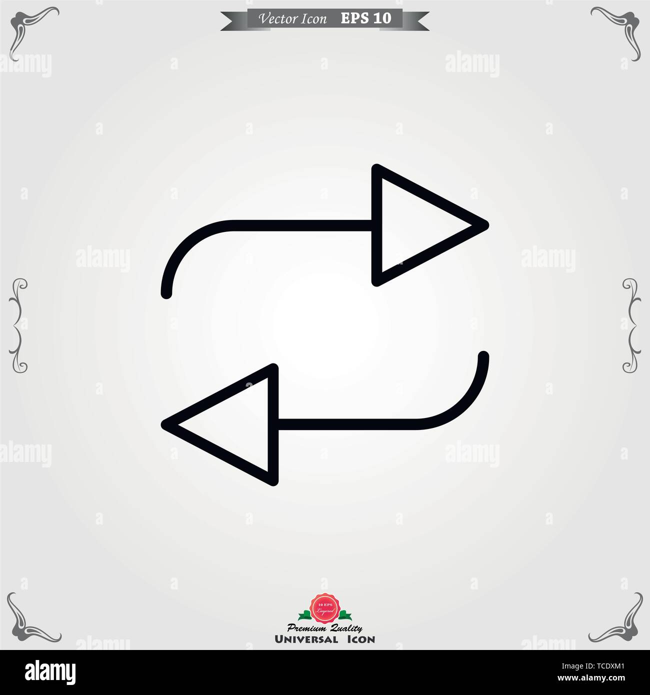 Arrows icon. Arrow for the website and app. Vector illustration Stock ...