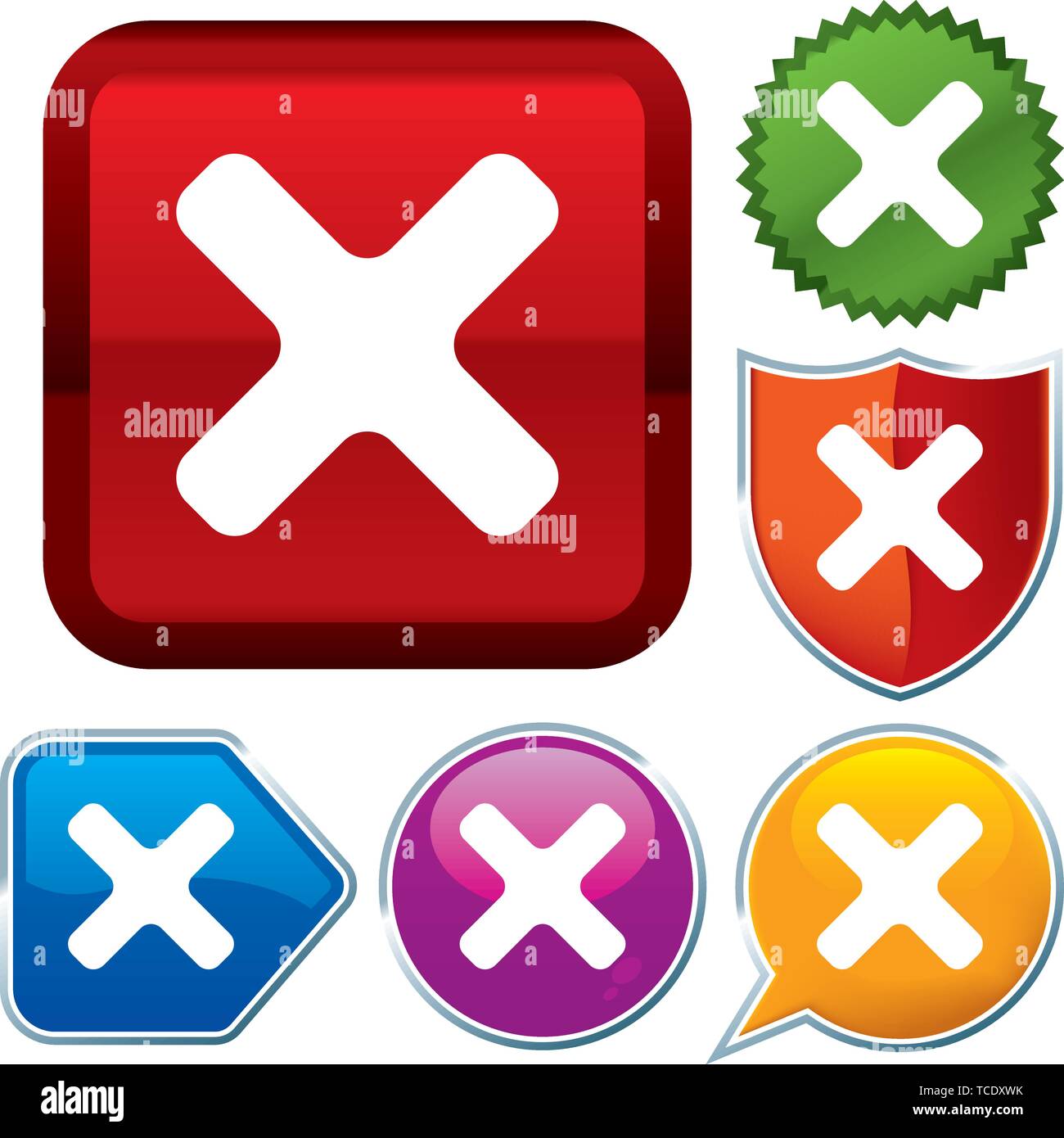 Push button to exit Stock Vector Images - Alamy