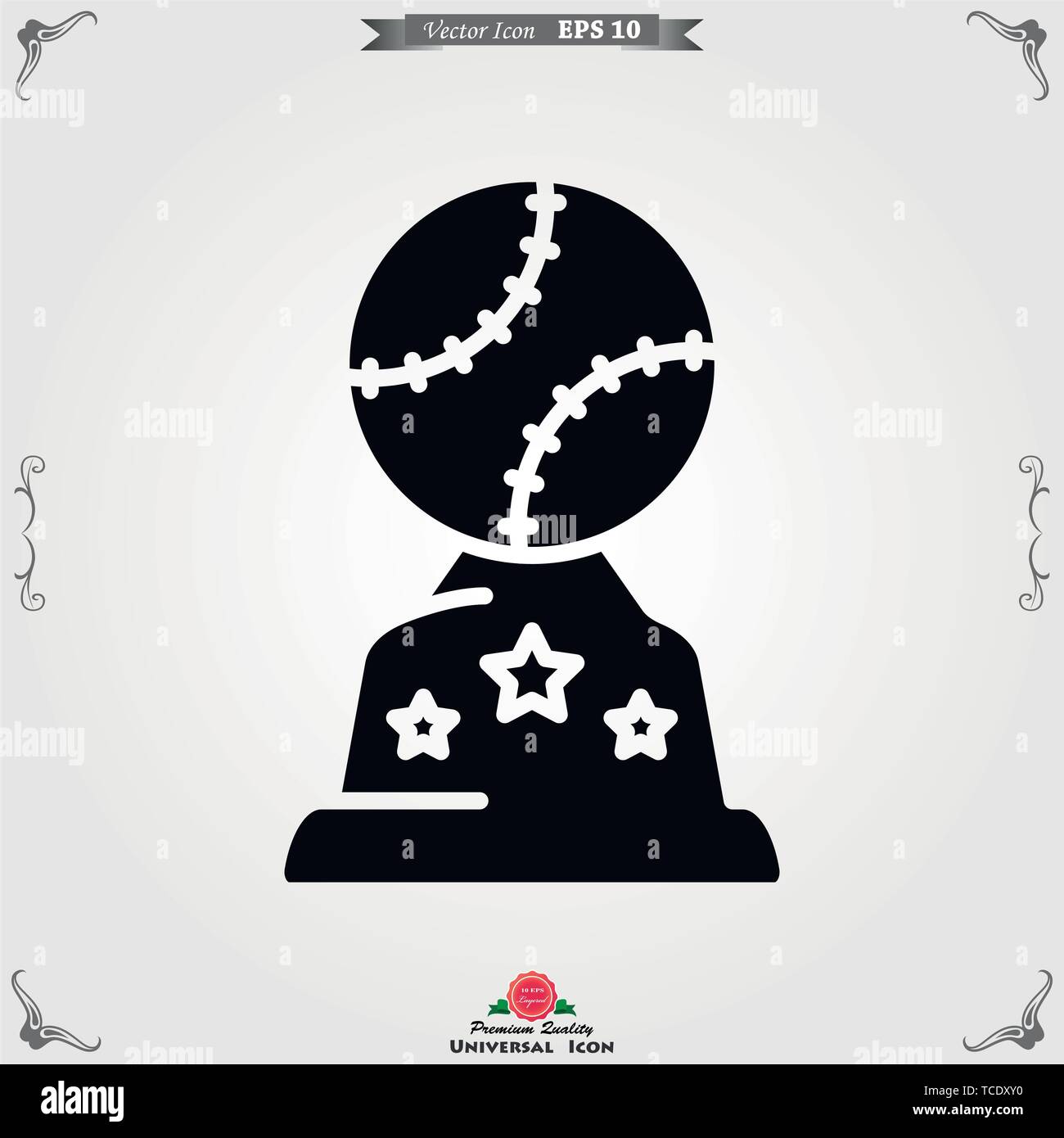 Simple modern set of baseball icons. Premium symbol collection. Vector ...
