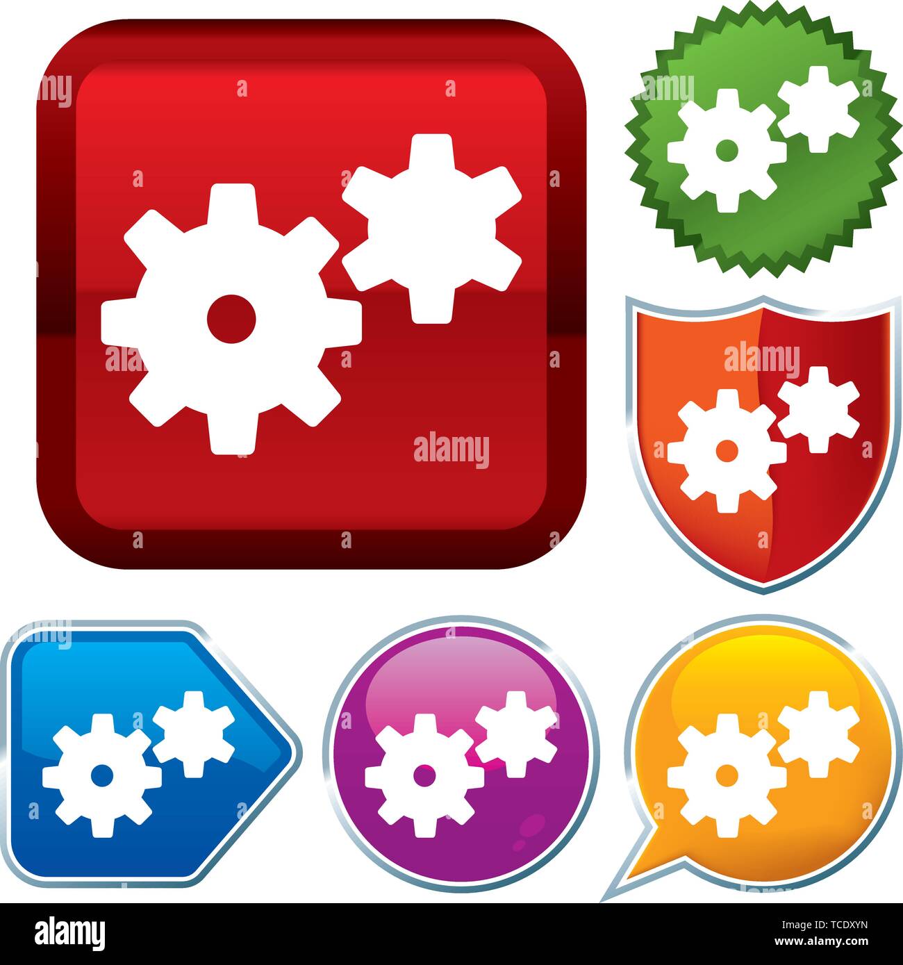 Progress icon set Stock Vector Images - Alamy