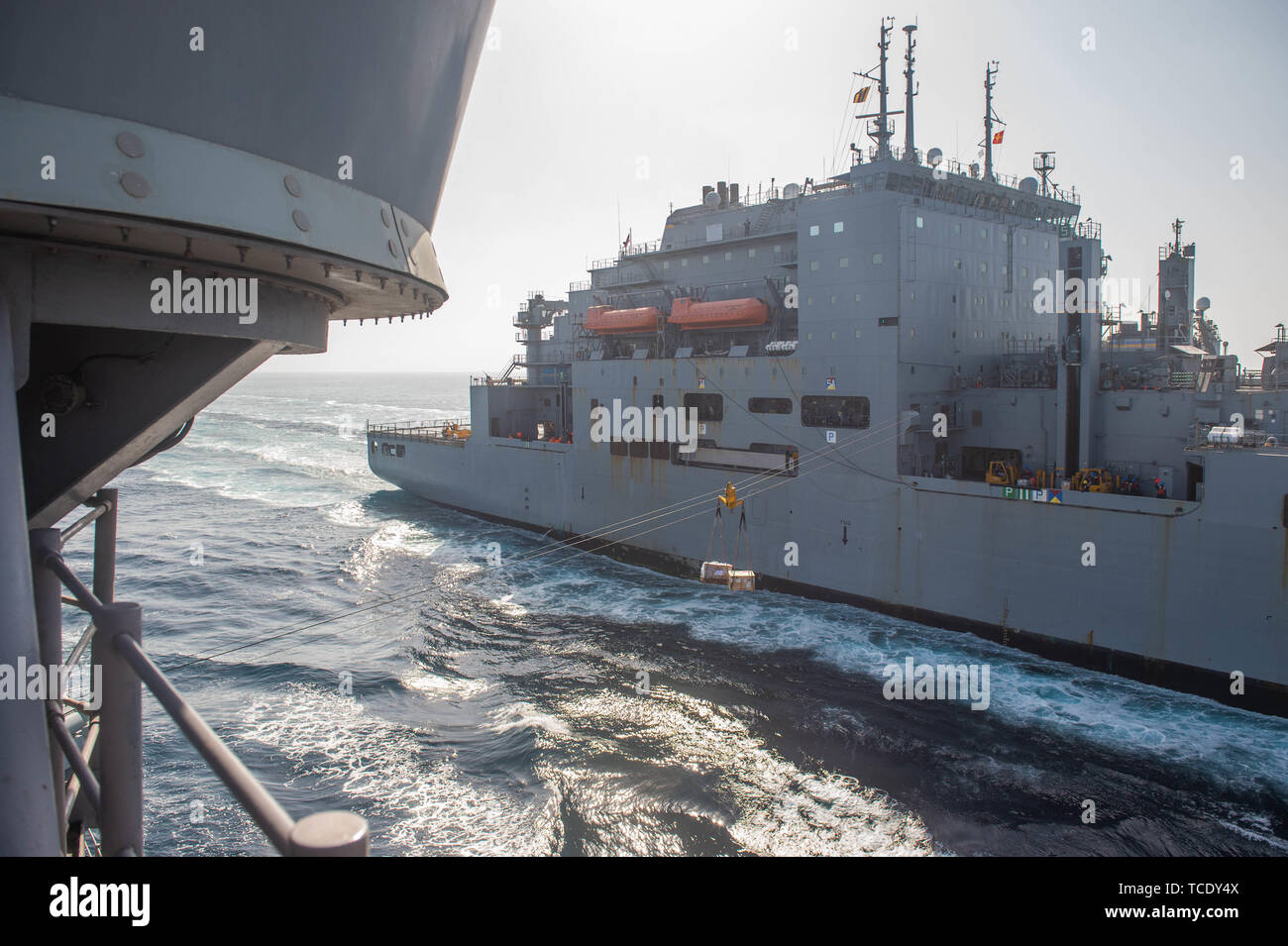 190525-N-DS741-0127 ARABIAN SEA (May 25, 2019) The dry cargo and ...