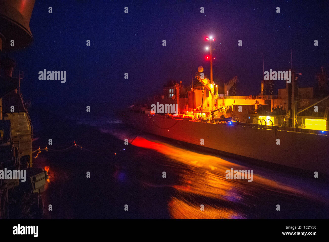 190525-N-DS741-0567 ARABIAN SEA (May 25, 2019) The fast combat support ...