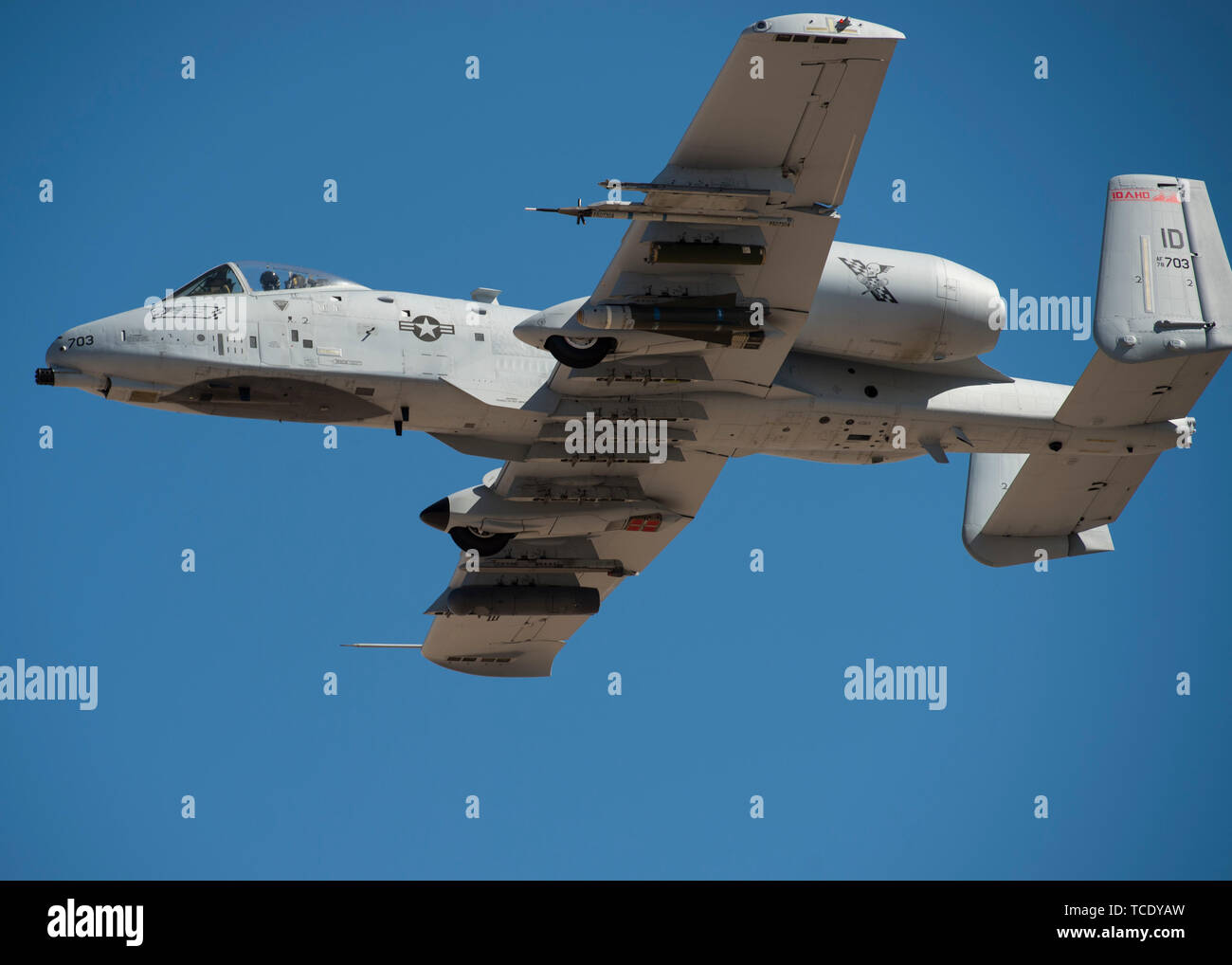 An A10 Thunderbolt II assigned to the 190th Fighter Squadron, Idaho Air ...