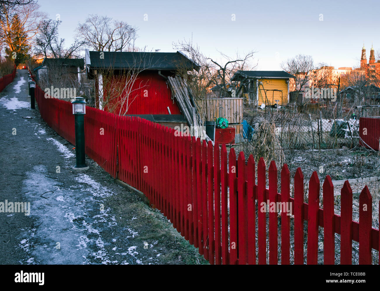 Traditional swedish fence hi-res stock photography and images - Alamy