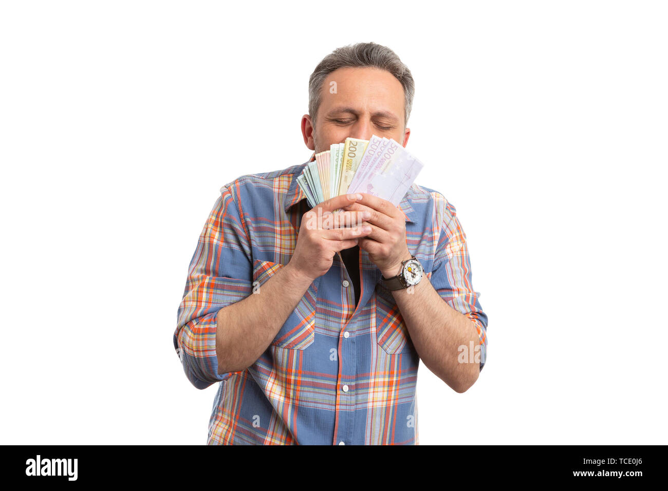 Hand gesture counting money hi-res stock photography and images - Alamy