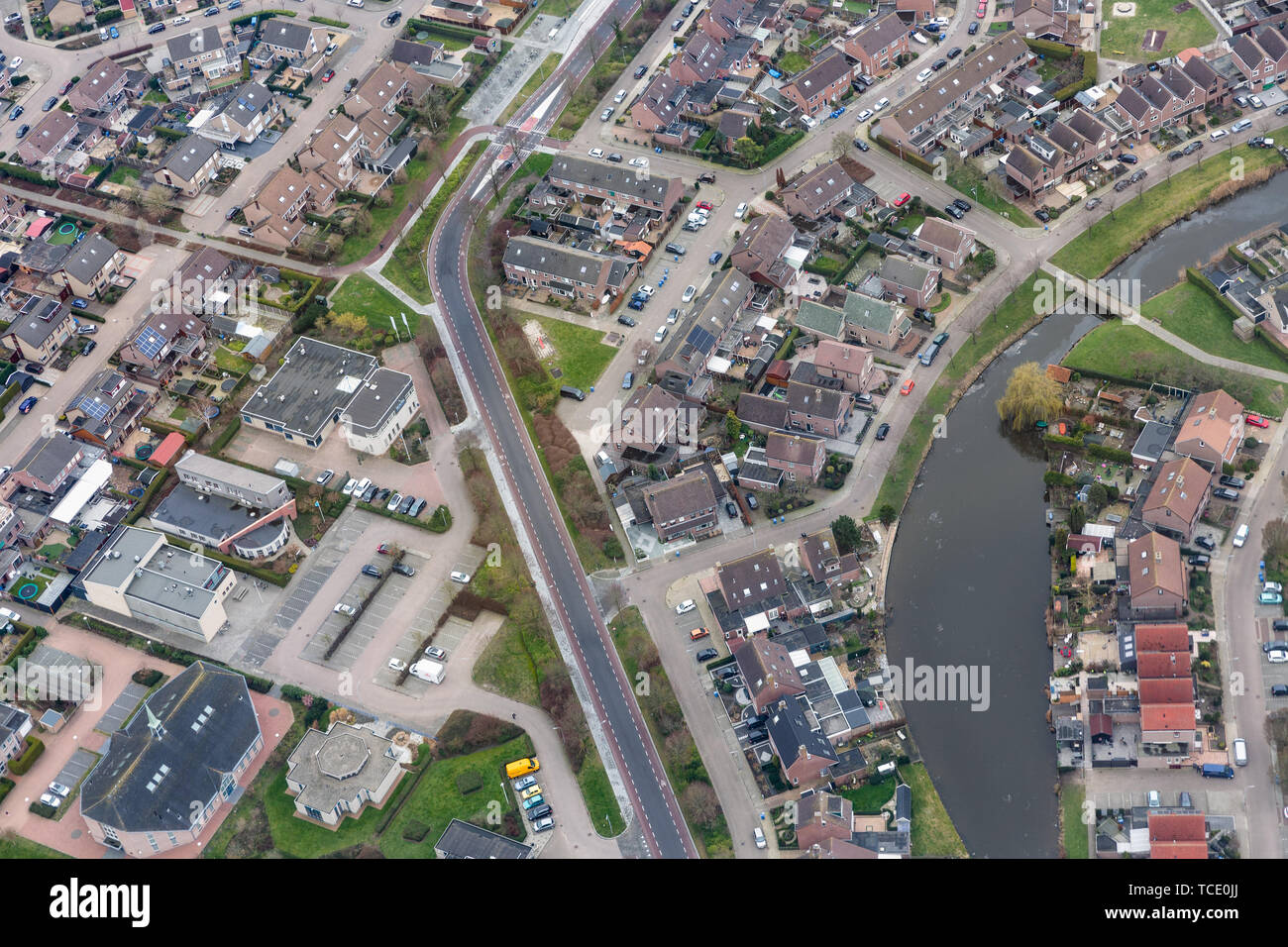 Typical residential area aerial view hi-res stock photography and ...