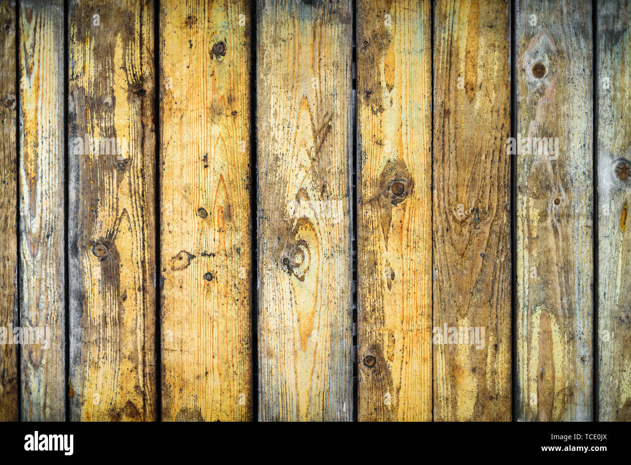 Old wooden background. Rustic, aged boards Stock Photo - Alamy