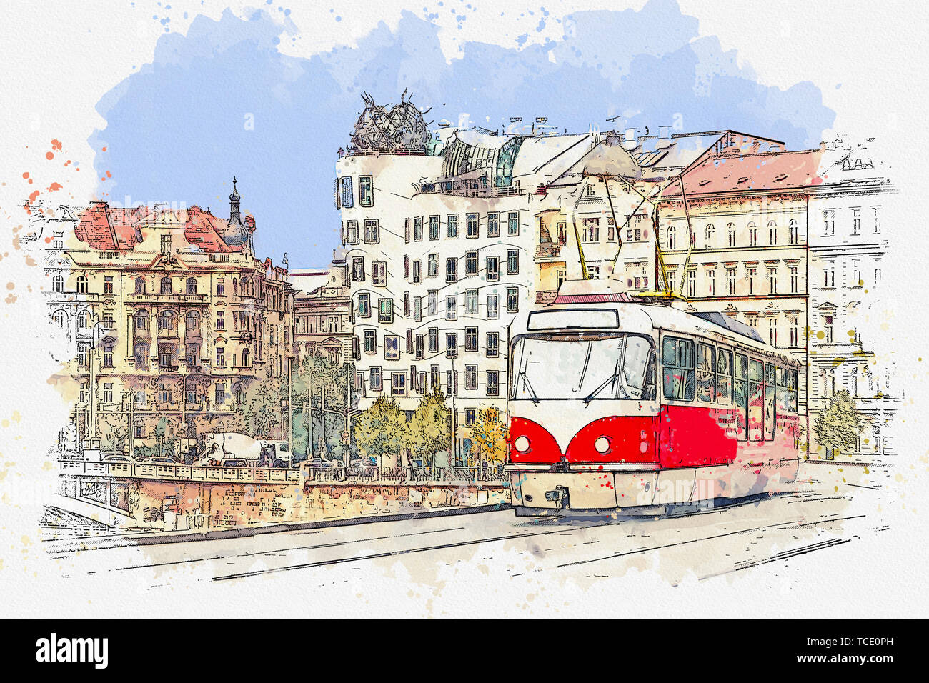 Old fashioned retro vintage tram hi-res stock photography and images ...