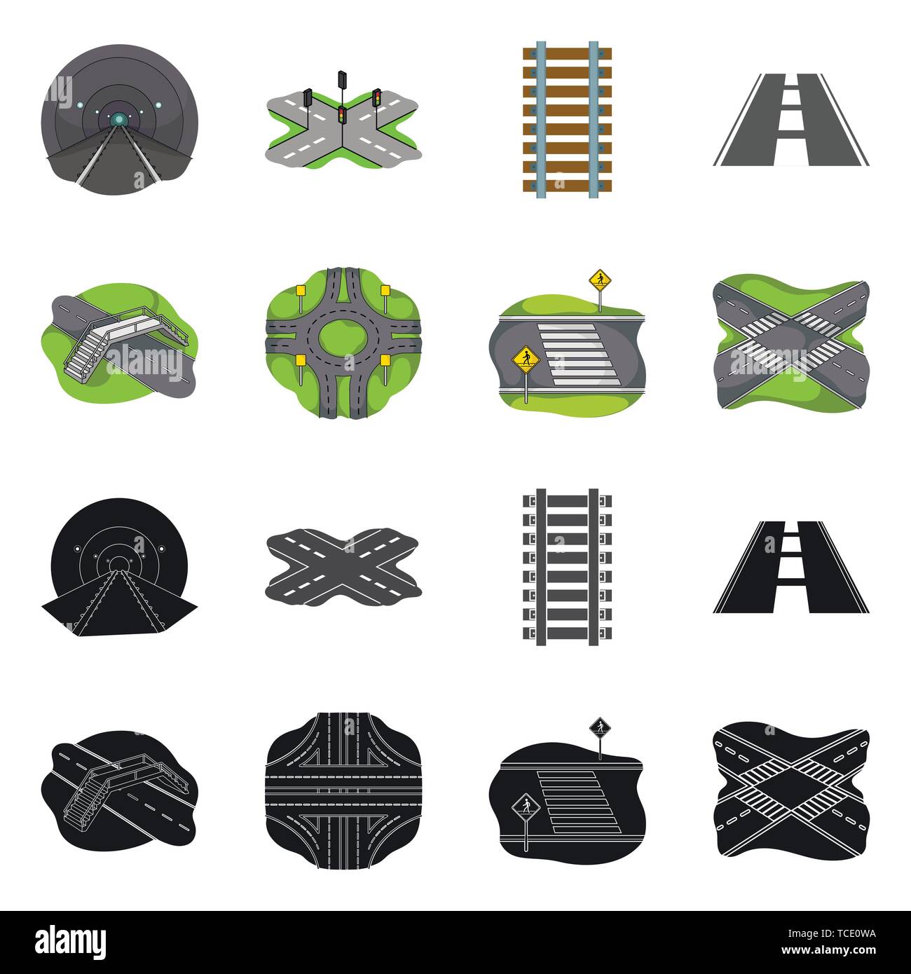 Route marking sign Cut Out Stock Images & Pictures - Alamy