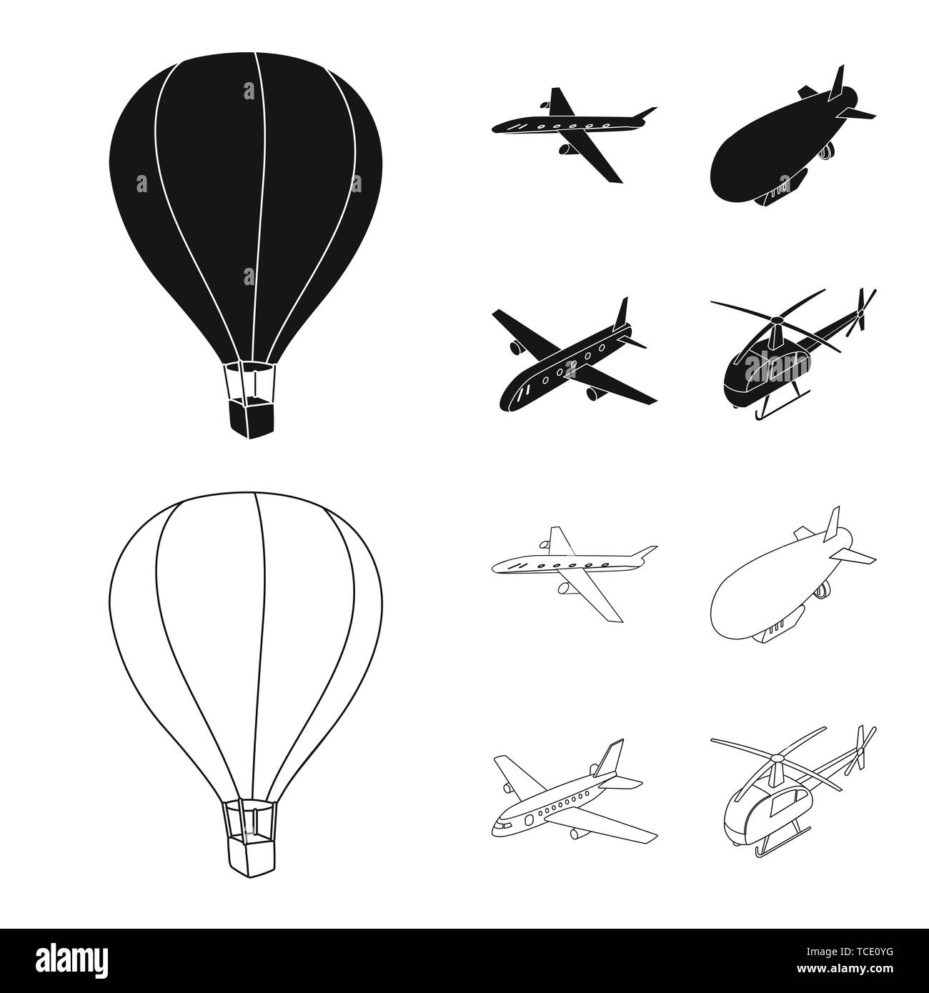 Balloon,airplane,airship,helicopter,jet,aircraft,mockup,commercial ...