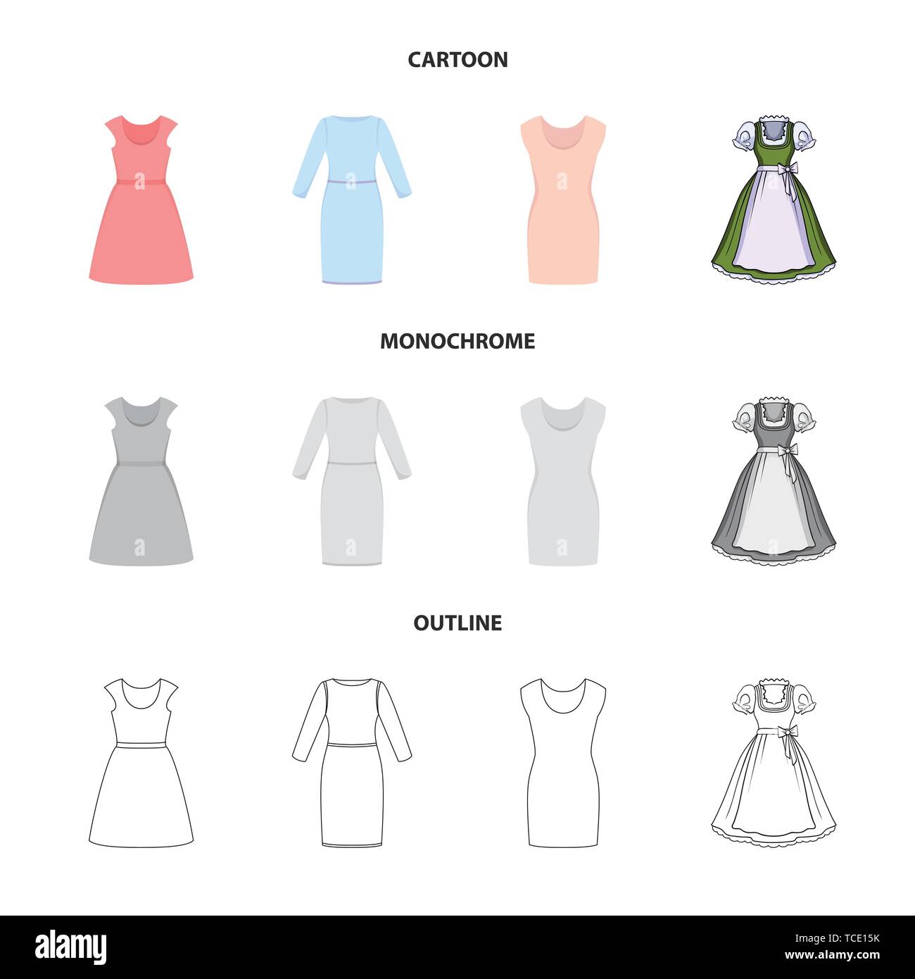 Vintage sundress Stock Vector Images - Alamy