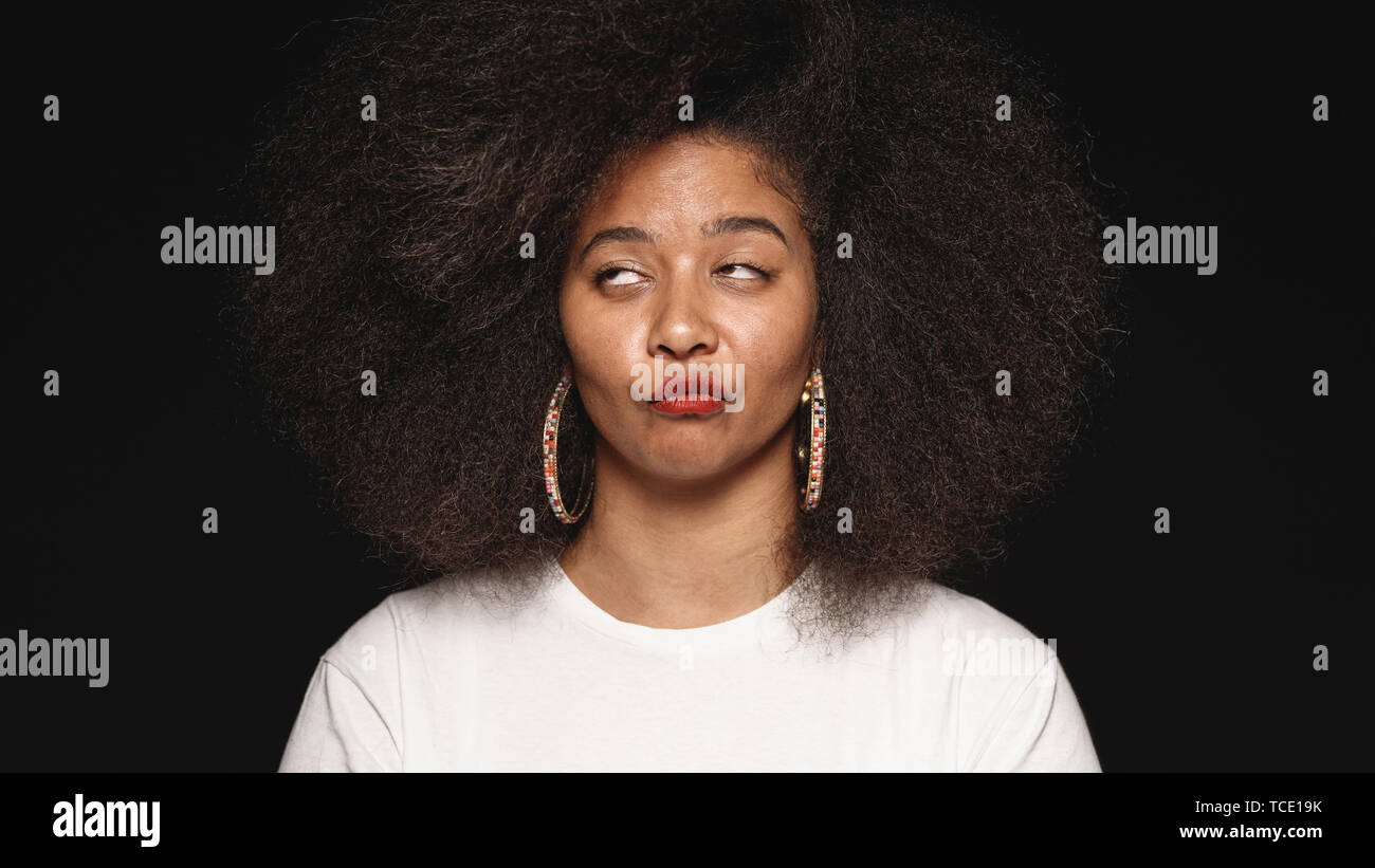 African black female faces hi-res stock photography and images - Alamy