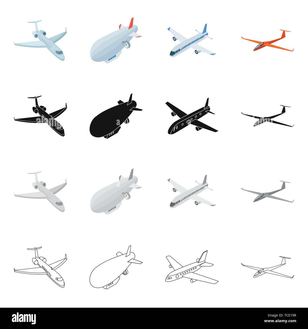 airplane,airship,aircraft,commercial,aeroplane,plane,jet,mockup,front ...