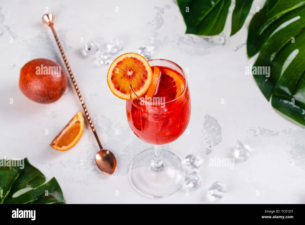 Italian Aperol Spritz cocktail Stock Photo - Alamy