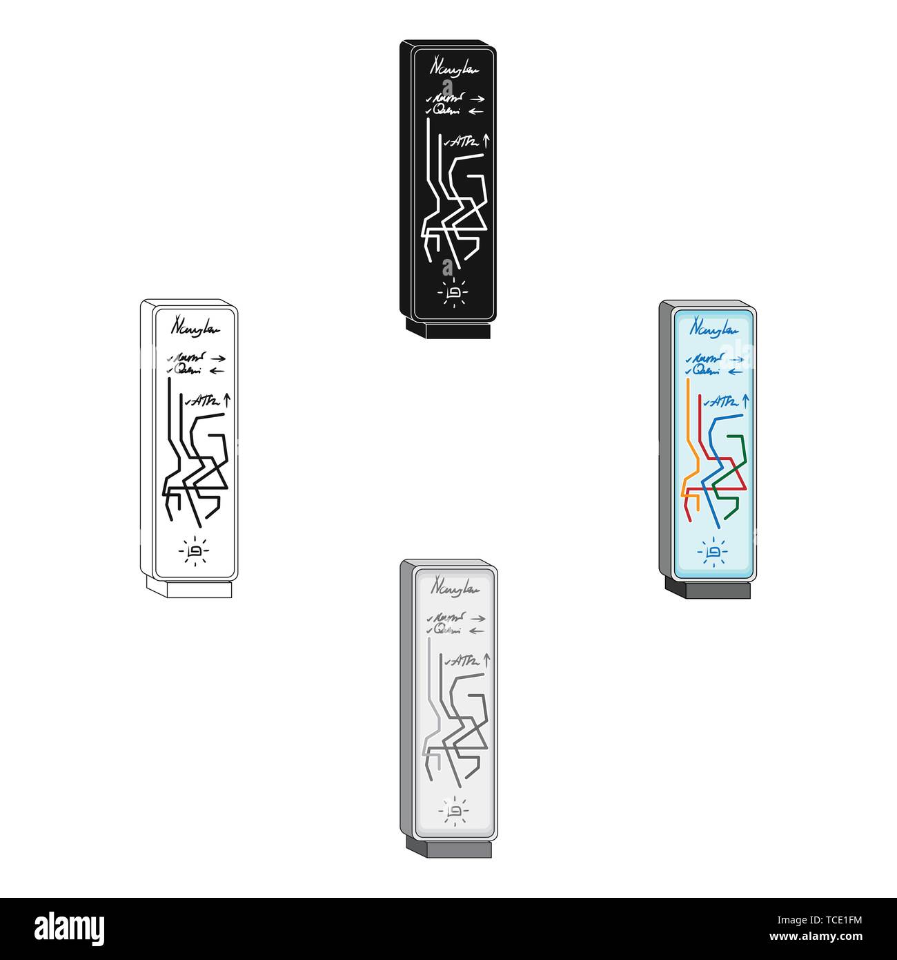 School road marking Stock Vector Images - Alamy