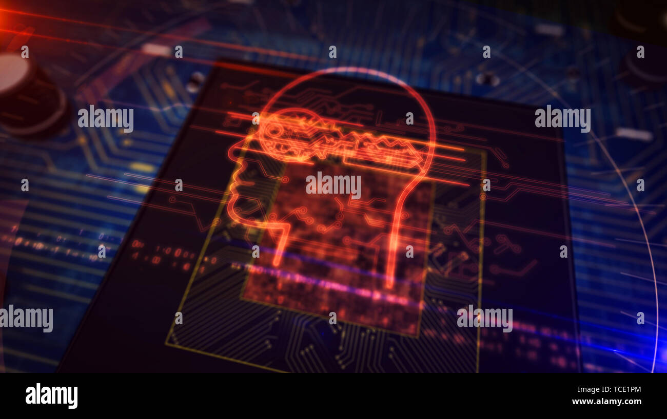 Futuristic concept of personal data protection, password safety ...