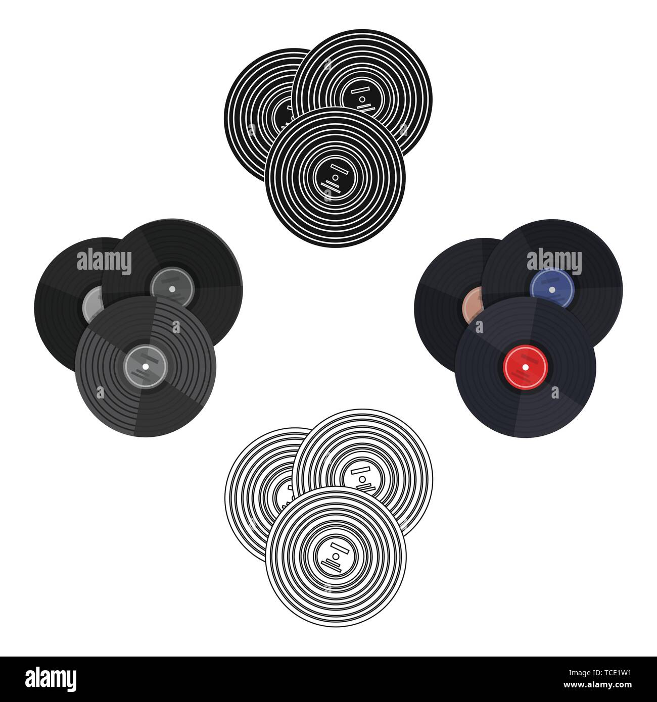 Vinyl Scratch Without Glasses Vector