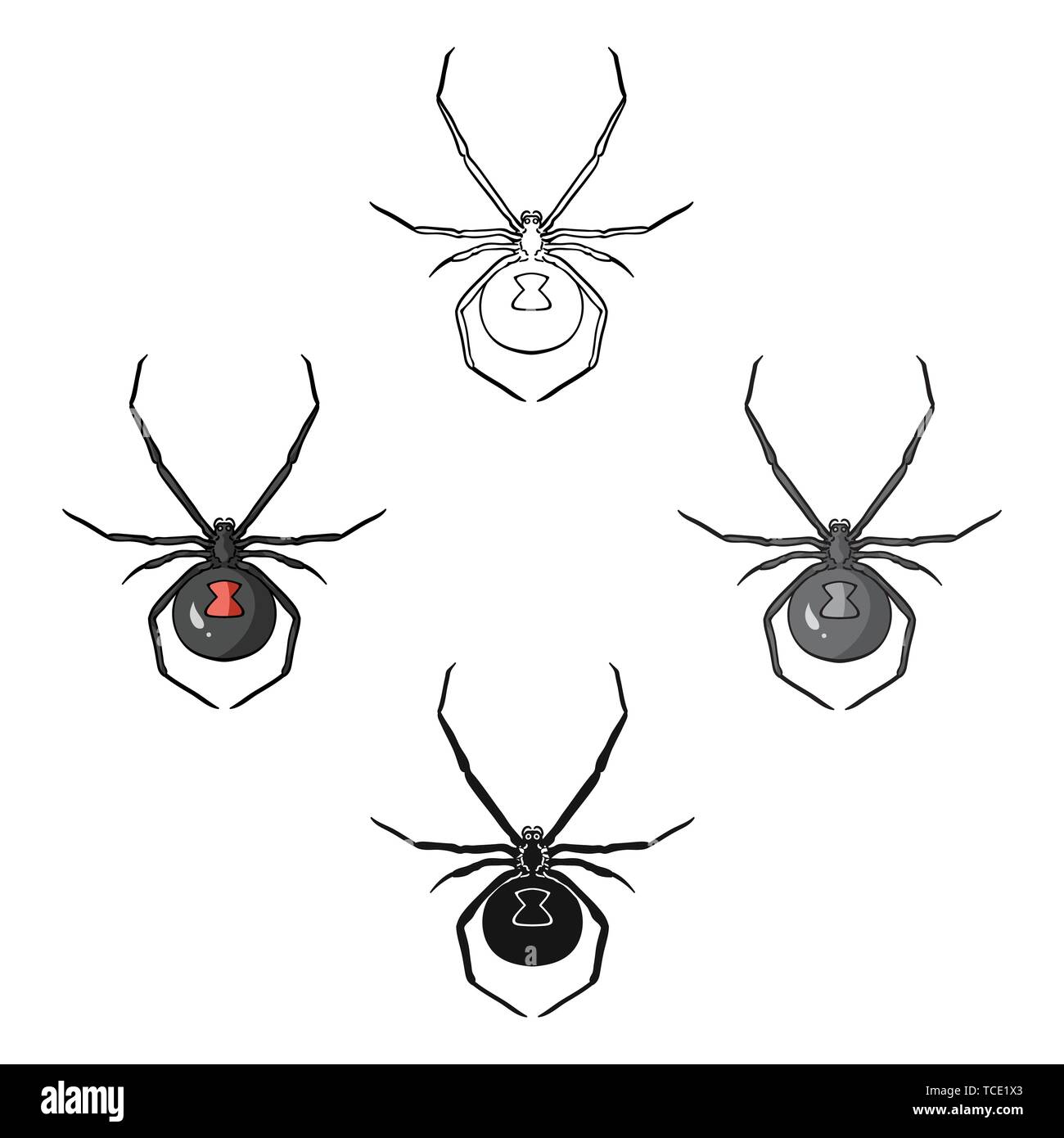 animal,arachnid,art,back,bug,cartoon,black,creepy,danger,dangerous ...