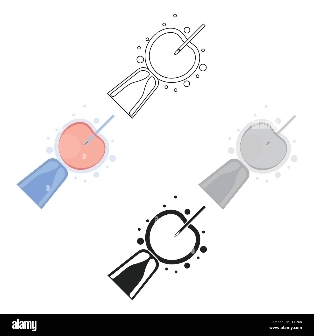 Ivf needle in an egg hi-res stock photography and images - Alamy