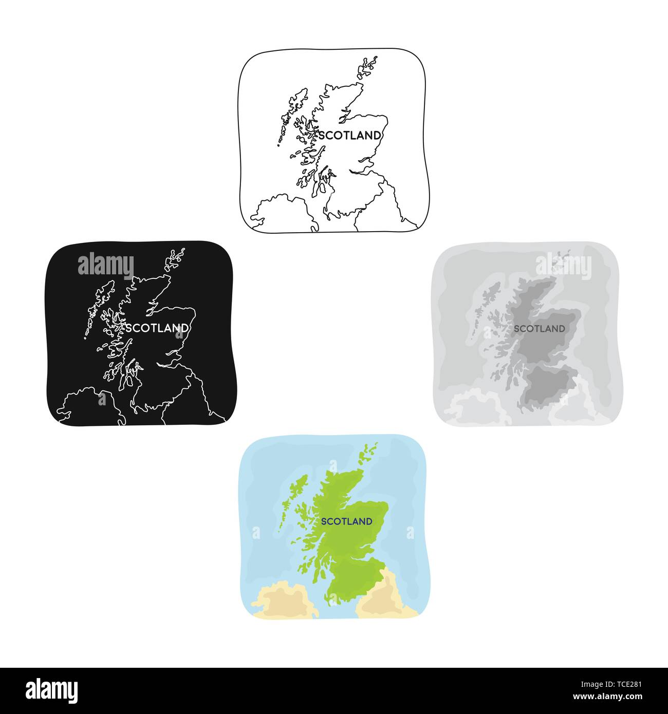 Map of united kingdom provinces hi-res stock photography and images - Alamy