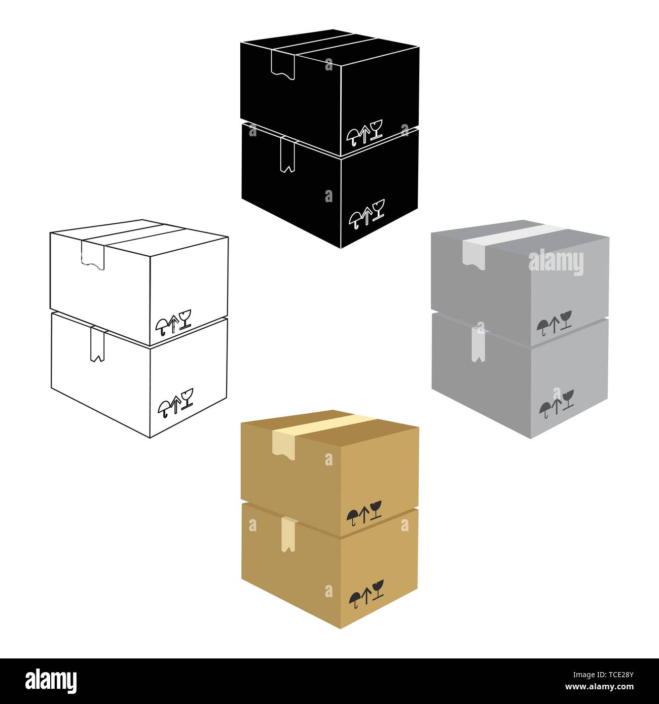 Cargo marking vector vectors hi-res stock photography and images - Alamy