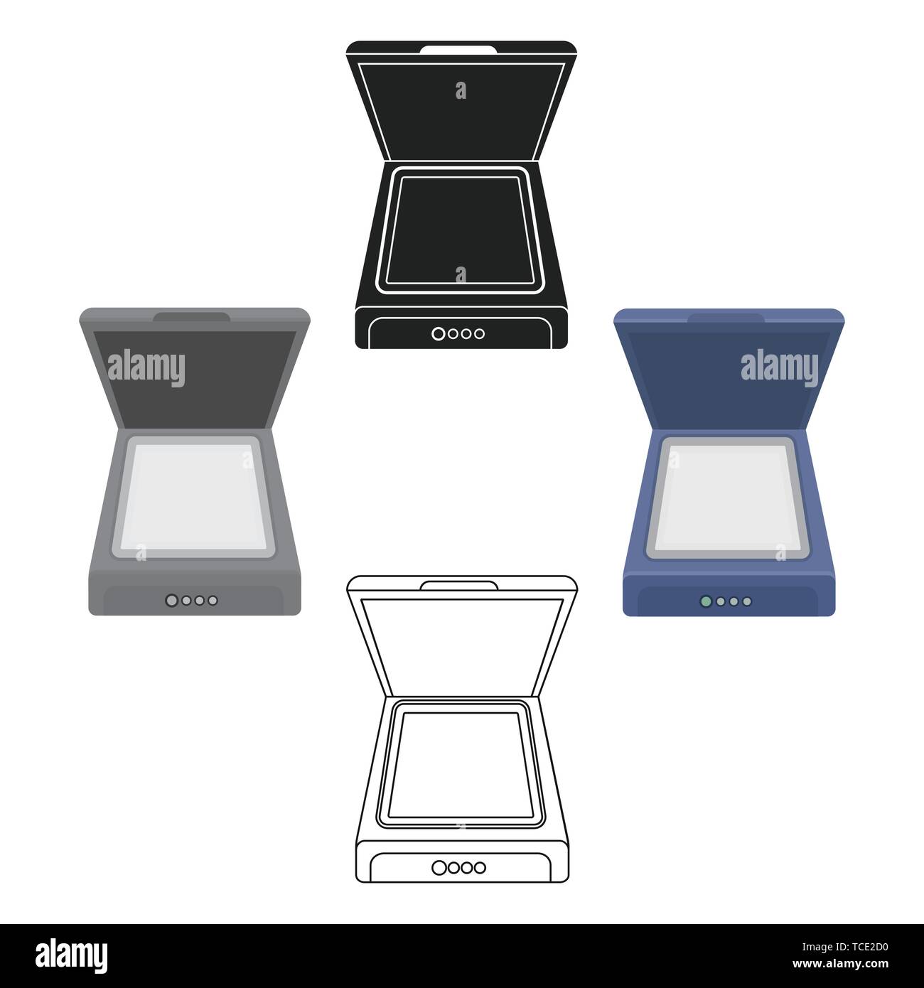 Document scanner logo Cut Out Stock Images & Pictures - Alamy