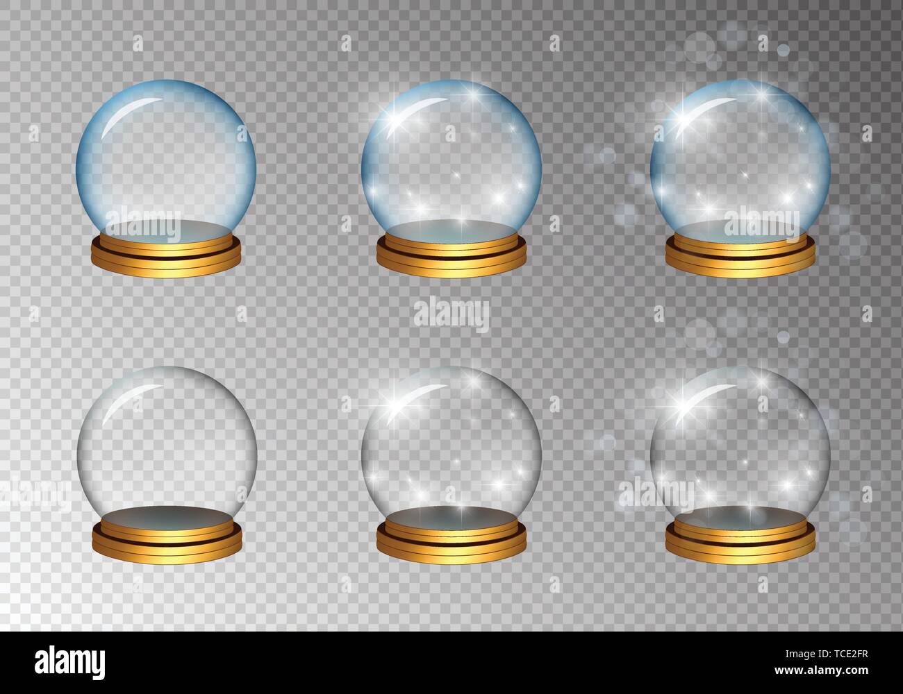 Christmas ball in glass Stock Vector Images - Alamy