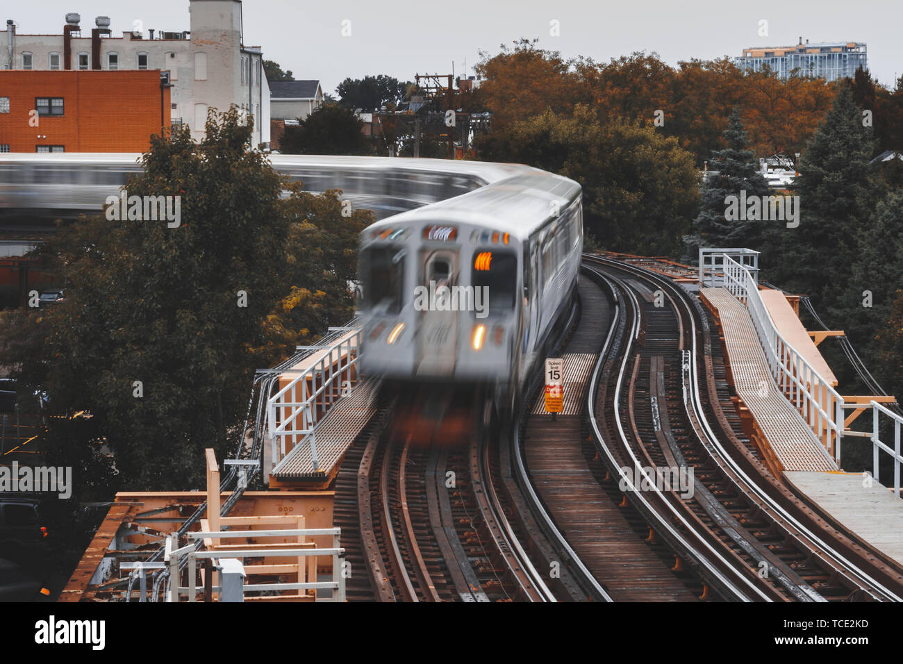 Elevated railway track hi-res stock photography and images - Alamy