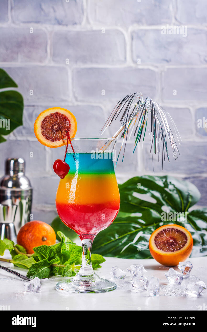 Rainbow Cocktail High Resolution Stock Photography and Images - Alamy