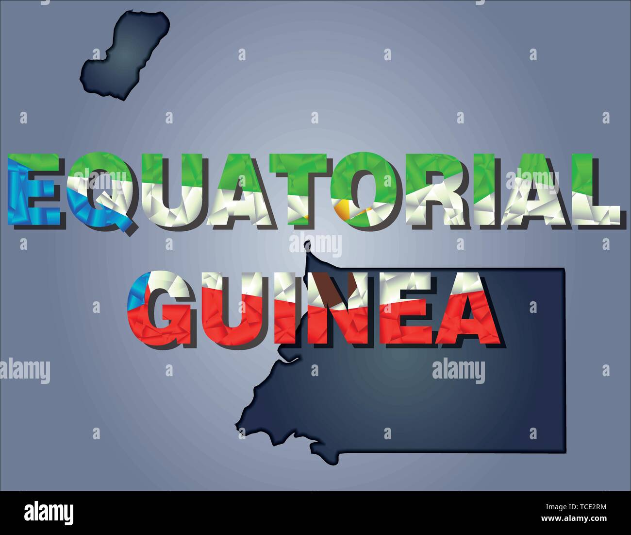 Equatorial guinea outline silhouette map hi-res stock photography and ...