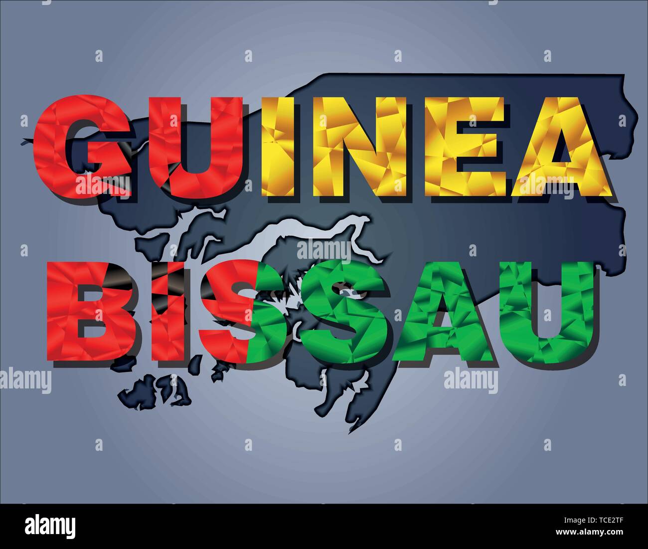 Guinea bissau political map hi-res stock photography and images - Alamy