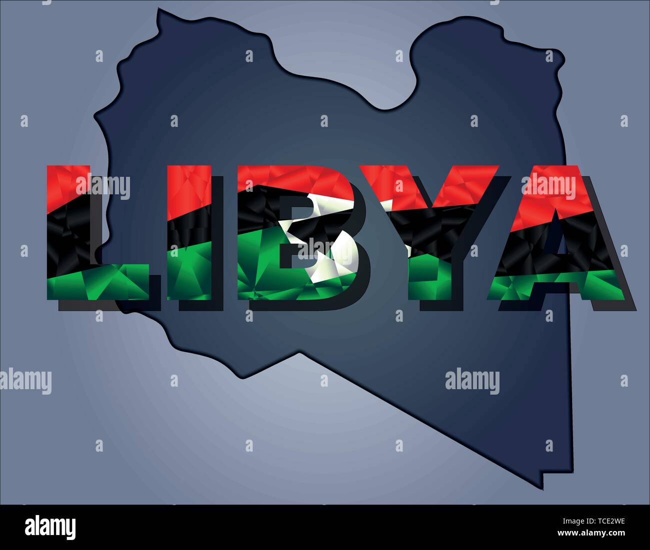 Libya vector map Stock Vector Images - Alamy