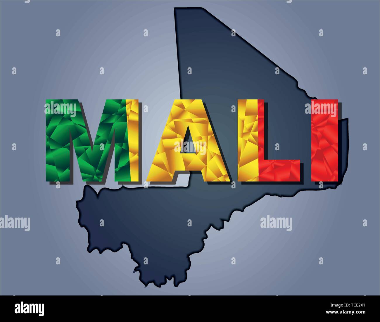 Mali map of africa hi-res stock photography and images - Alamy