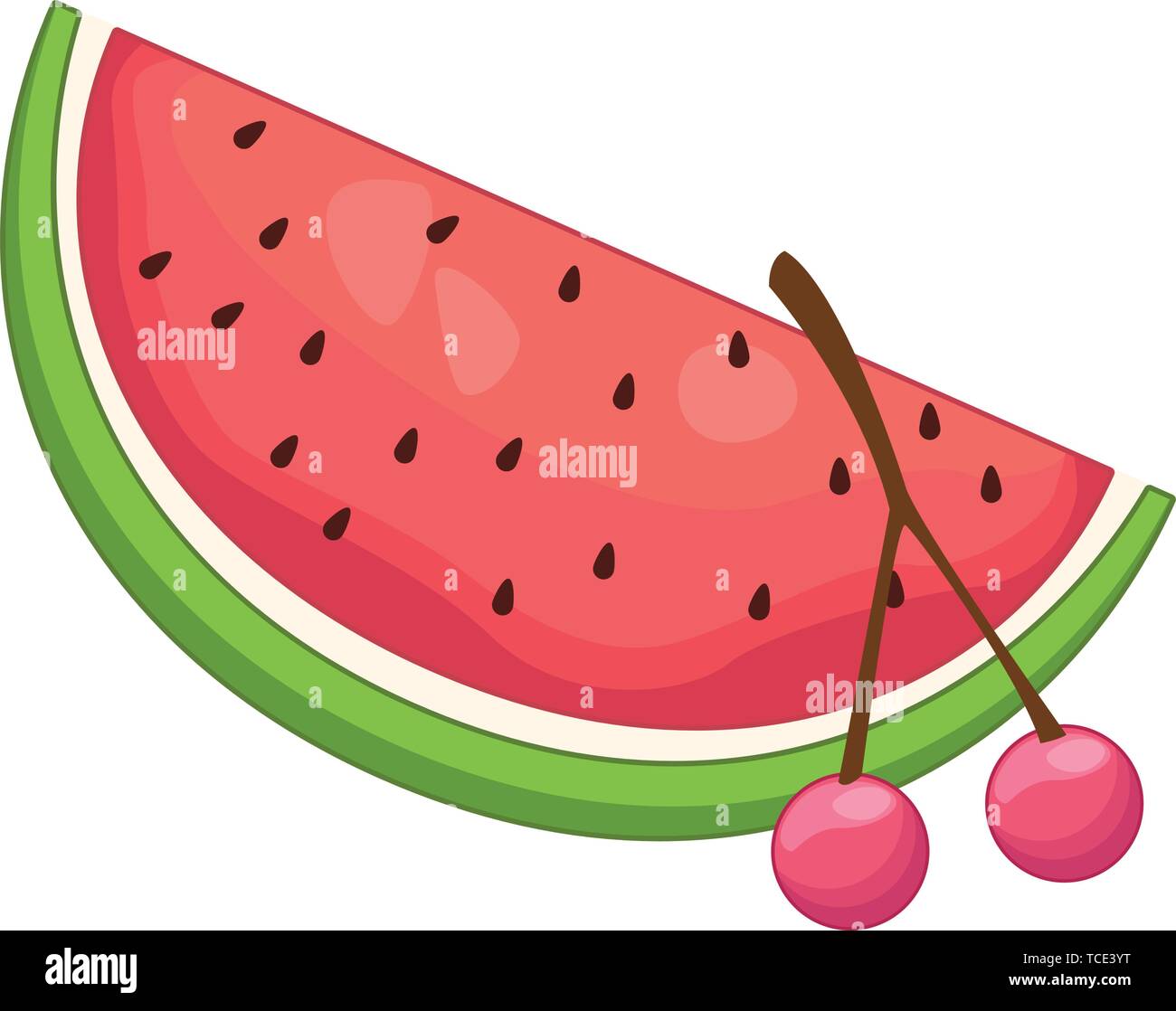 Fresh watermelon cherries Cut Out Stock Images & Pictures - Alamy