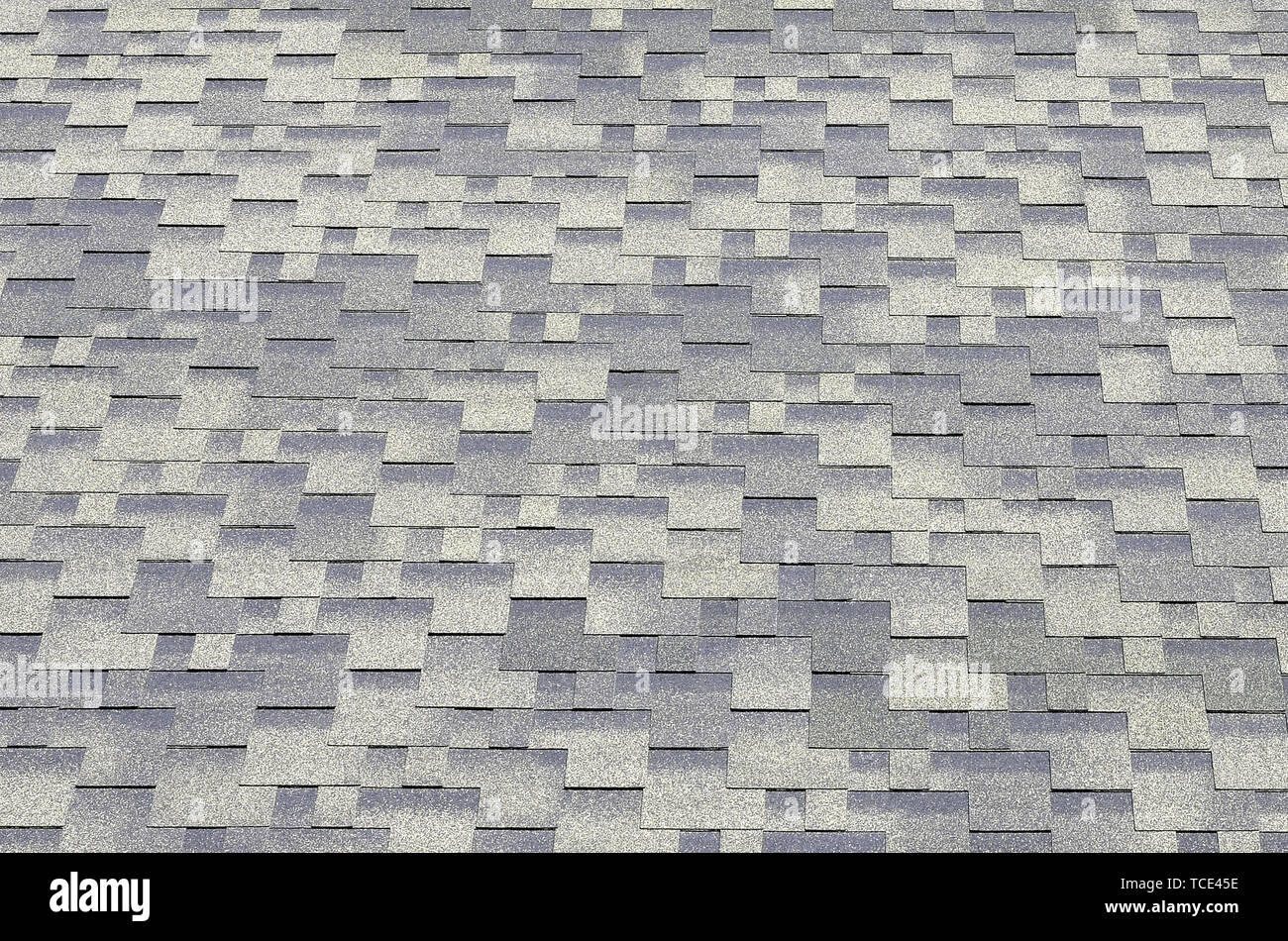 Flexible shingles of bitumen roofing surface. Background mosaic texture ...