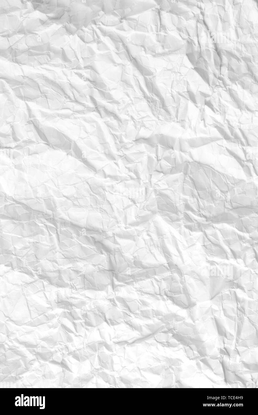 White crumpled paper closeup Stock Photo - Alamy