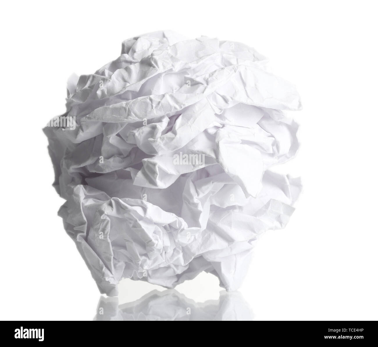 paper ball isolated on white Stock Photo - Alamy