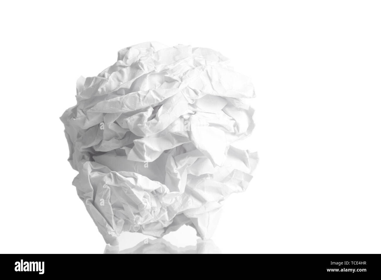 paper ball isolated on white Stock Photo - Alamy