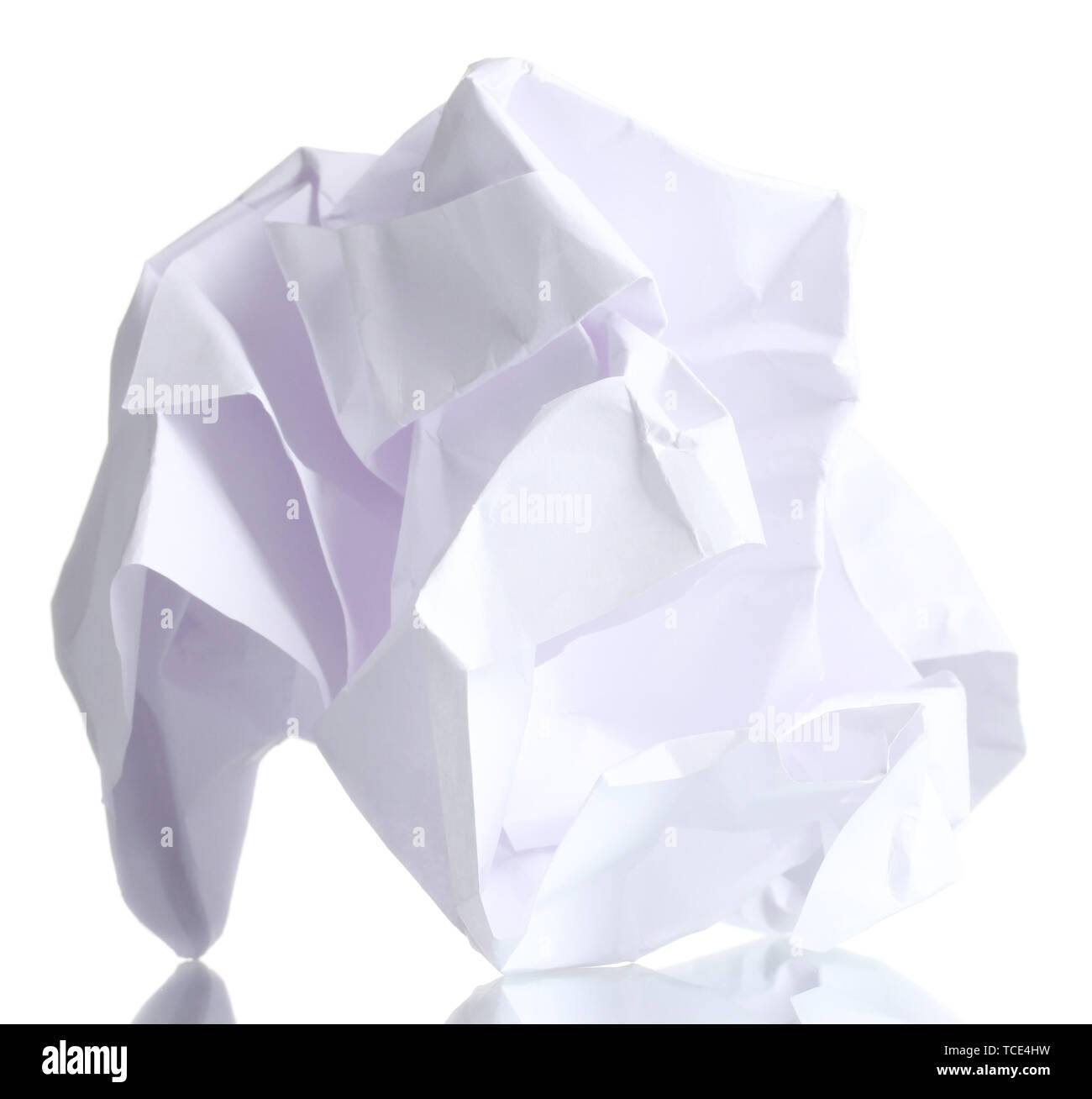 paper ball isolated on white Stock Photo - Alamy