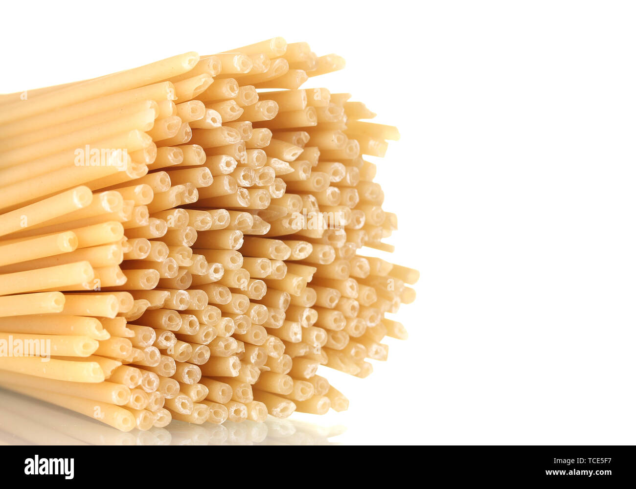 Bunch of spaghetti isolated on white Stock Photo - Alamy
