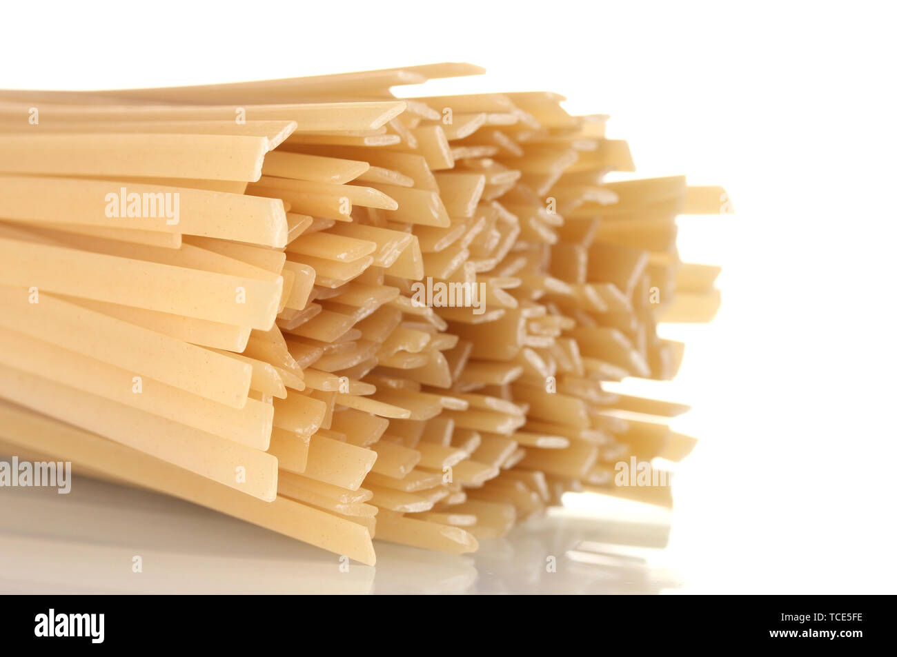 Bunch of spaghetti isolated on white Stock Photo - Alamy