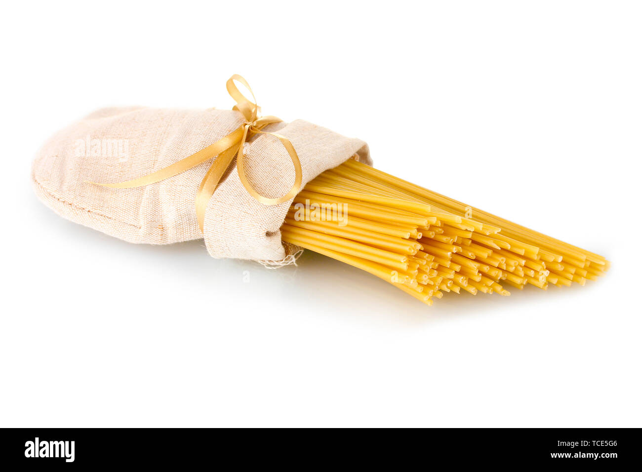 pasta in a bag isolated on white Stock Photo - Alamy