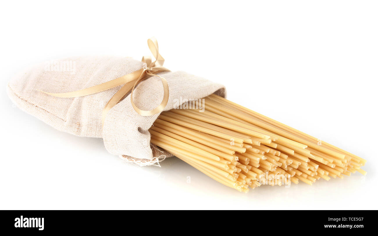 pasta in a bag isolated on white Stock Photo - Alamy