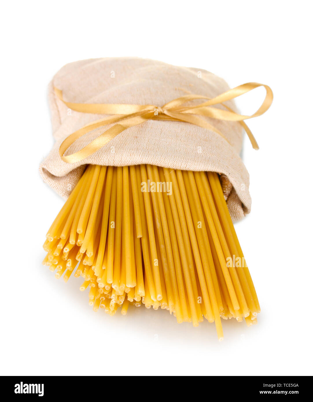 pasta in a bag isolated on white Stock Photo - Alamy