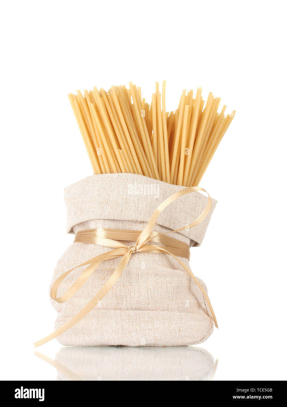 pasta in a bag isolated on white Stock Photo - Alamy