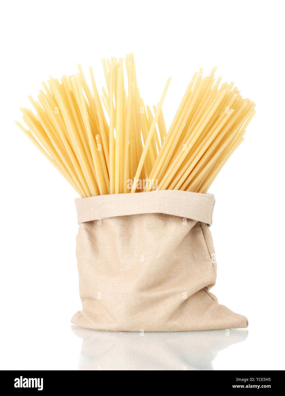 pasta in a bag isolated on white Stock Photo - Alamy