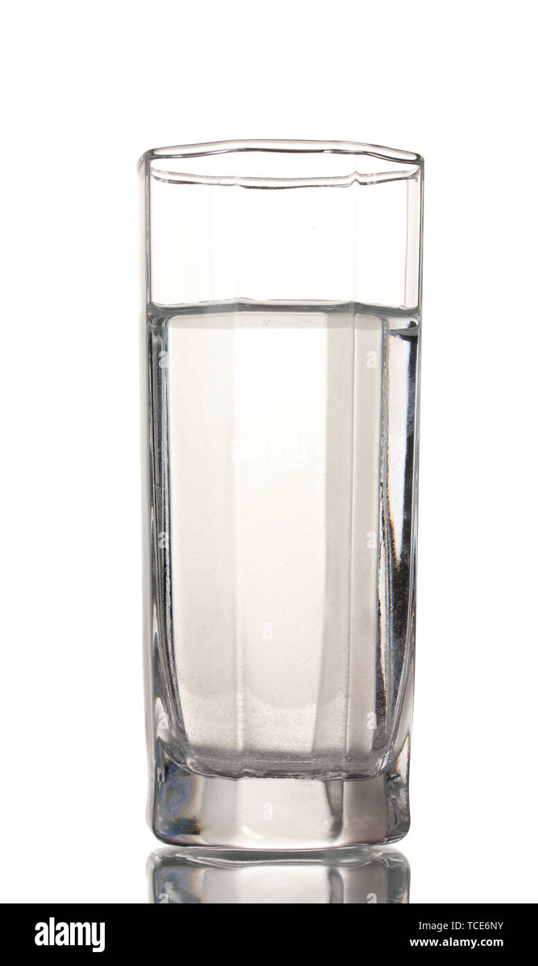 glass of water isolated on white Stock Photo - Alamy