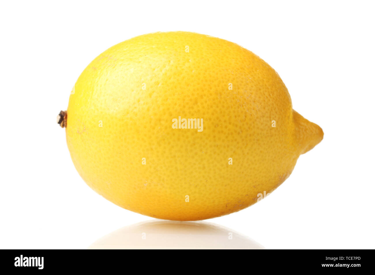ripe lemon isolated on white Stock Photo - Alamy